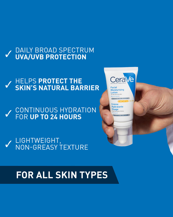 AM Facial Moisturising Lotion with SPF30 |CeraVe UK AM Facial Moisturising Lotion with SPF30 |CeraVe UK